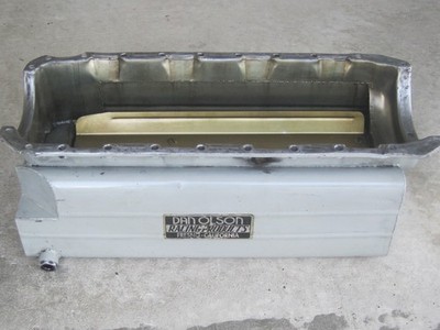 Dan Olson Racing Steel 10qt Oil Pan Steel BBC MkIV dragster boat jet ...
