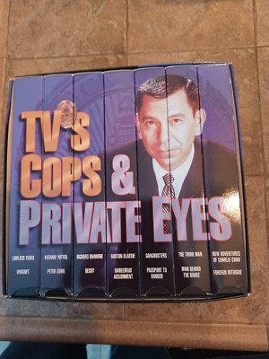 TV's Cops & Private Eyes (VHS 7 Tape Box Set) Dragnet Peter Gunn | eBay