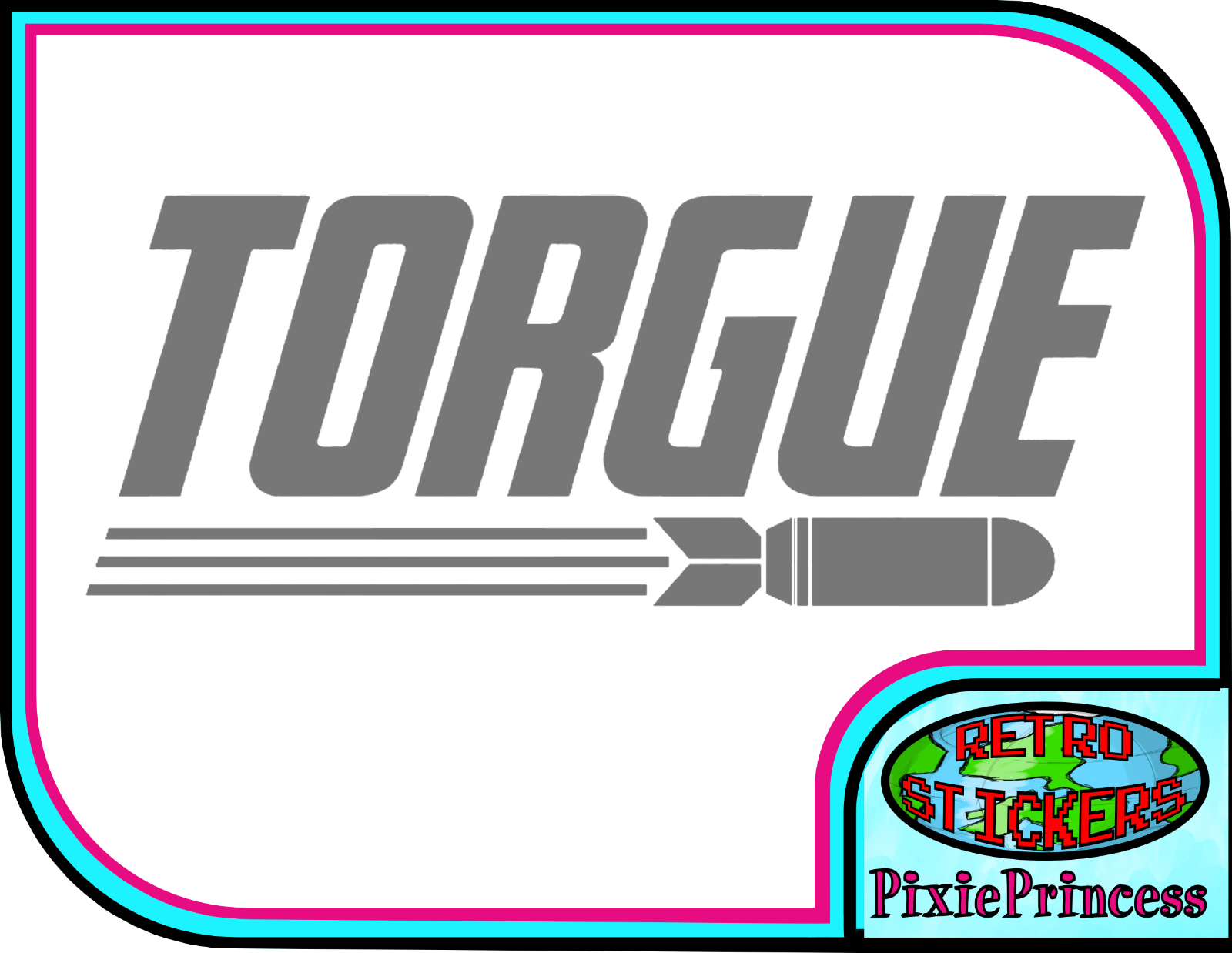 Borderlands Torgue Logo W Vinyl Sticker Car Wall Poster Laptop Window ...