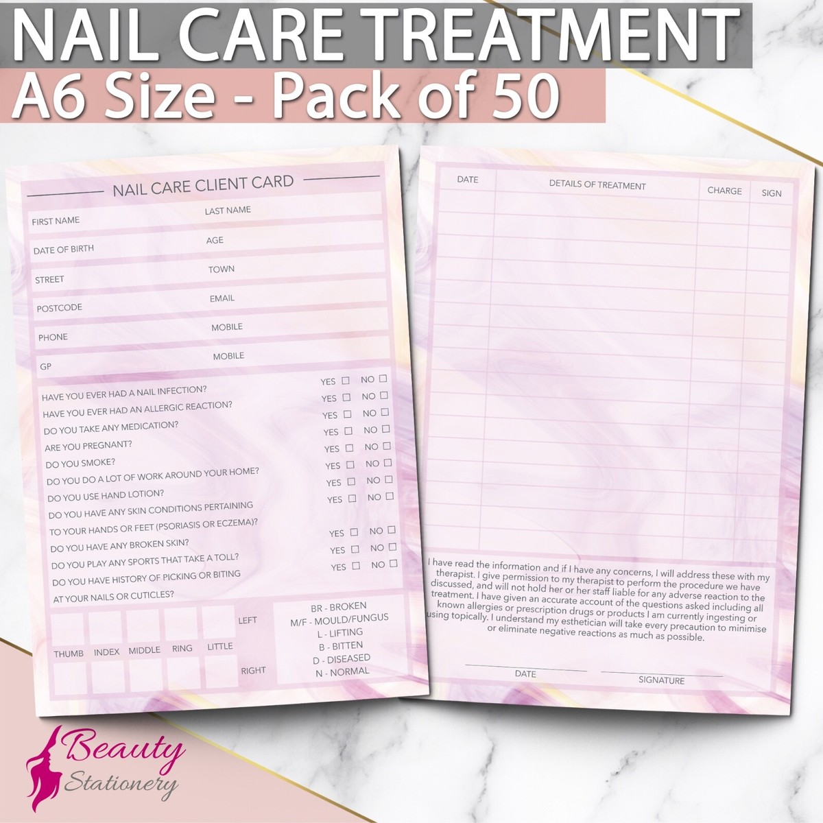 Nail Salon Client Information Sheet Template Online Forms For Beauty