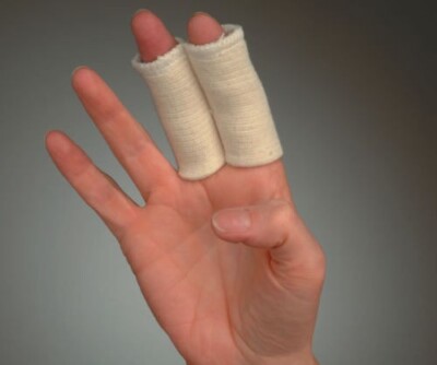 Bedford Double Finger Splint DIP & PIP Joint Support Brace Protection ...