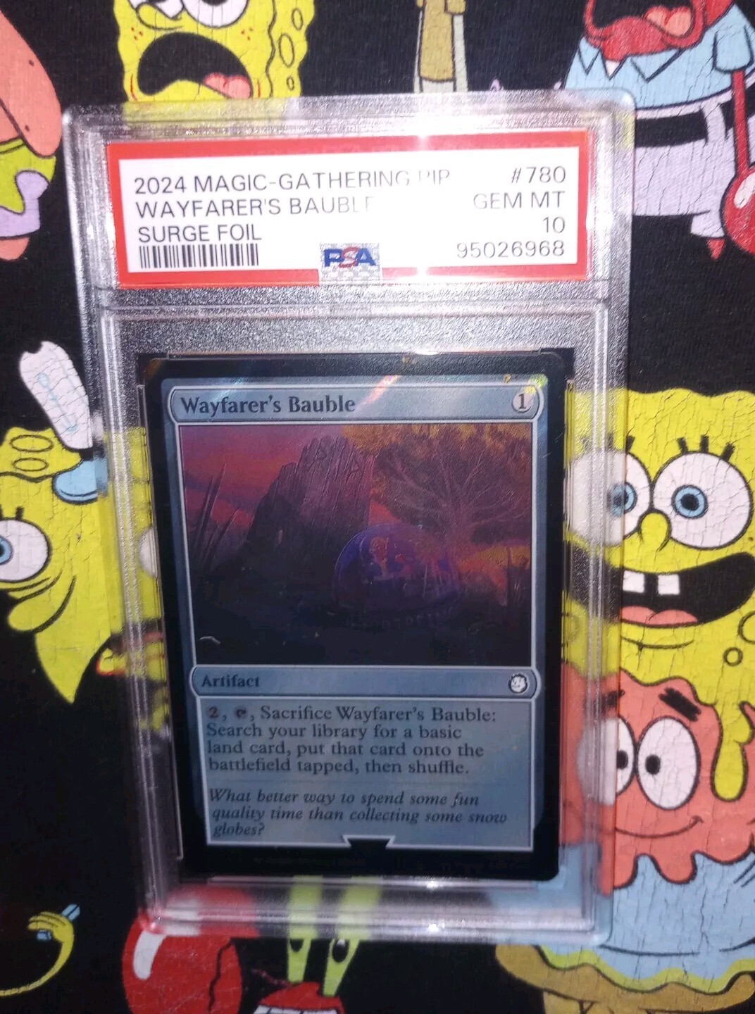 MTG Fallout Wayfarer's Bauble Surge Foil PSA 10 Pop 1 Vault Boy Art | eBay