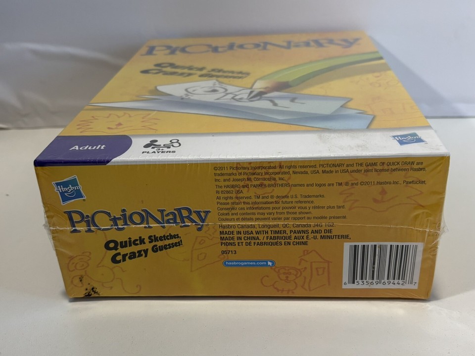 Pictionary Adult Party Board Game Quick Sketches, Crazy Guesses! NEW ...