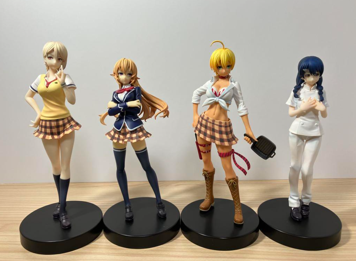 Food Wars! Figure Shokugeki no Soma Megumi, Ikumi, Erina & Alice Set of ...