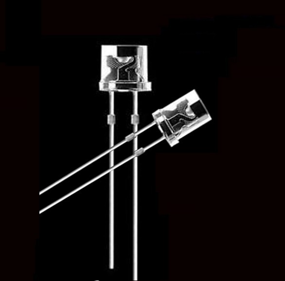 200 PCS 5MM 2Pin Flat Top White LED Wide Angle Flat Head Light Lamp new ...