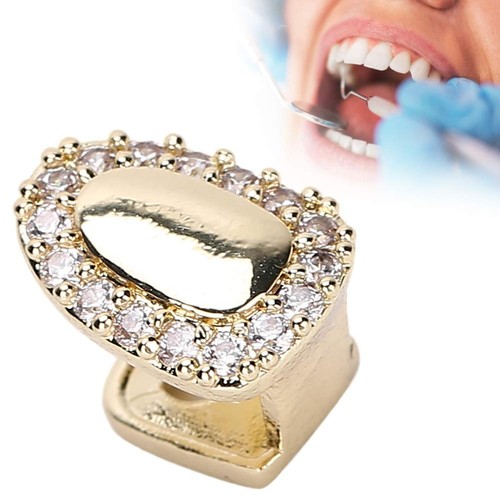 Single Gold Mouth Tooth, Hip Hop Teeth Bling Teeth Gold Plated with ...