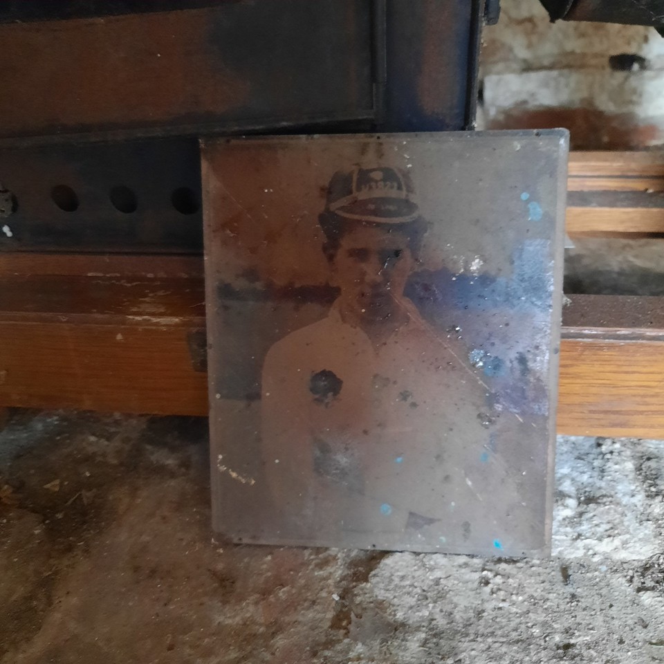 Antique Houghton and Ensign Bellows Camera, plus copper plate of ...