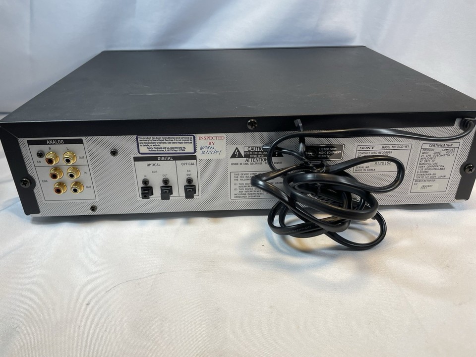 Sony RCD-W1 Dual Deck CD Recorder Player - No Remote - Tested | eBay