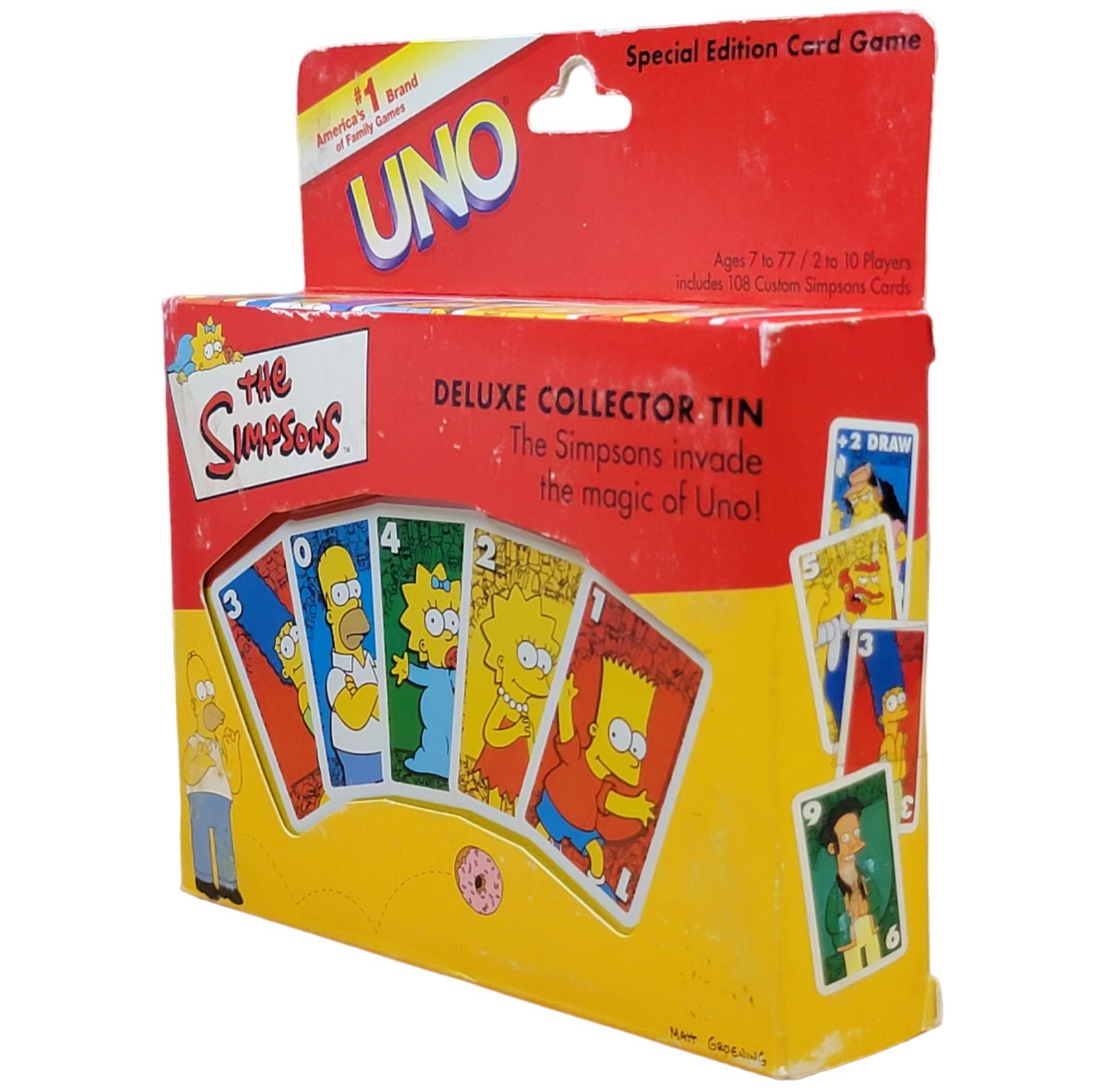 Vintage The Simpsons 2001 UNO Card Game Special Edition in Deluxe ...