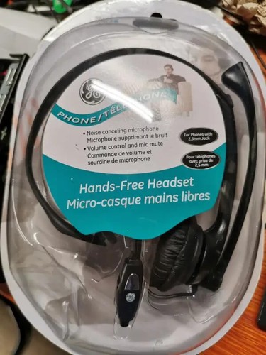 GE Hands-Free Headset with Noise-Canceling Microphone 20468 new | eBay