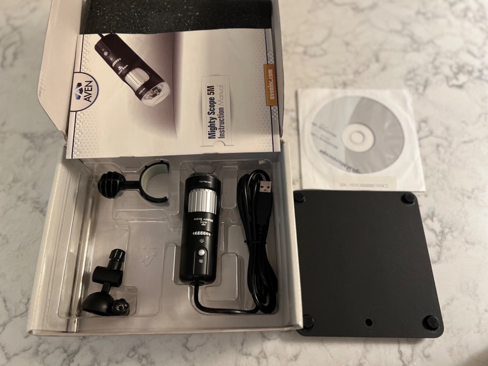 Aven 26700-20-PLR Mighty Scope 5.0M USB Digital Microscope 10x-200x Polarizer | eBay