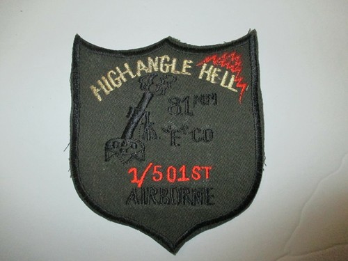 b8092 US Army Vietnam 81mm E Co 1/501st Airborne Mortar High Angle Hell ...