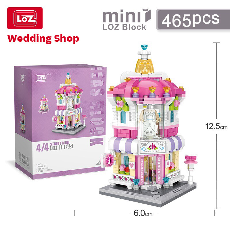 LOZ Mini Blocks Sets Food Street View Building Blocks Micro Bricks with ...