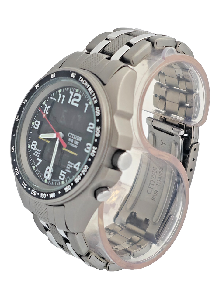 Citizen Digital Analog WR 100M Titanium Watch, No signs of Wear | eBay