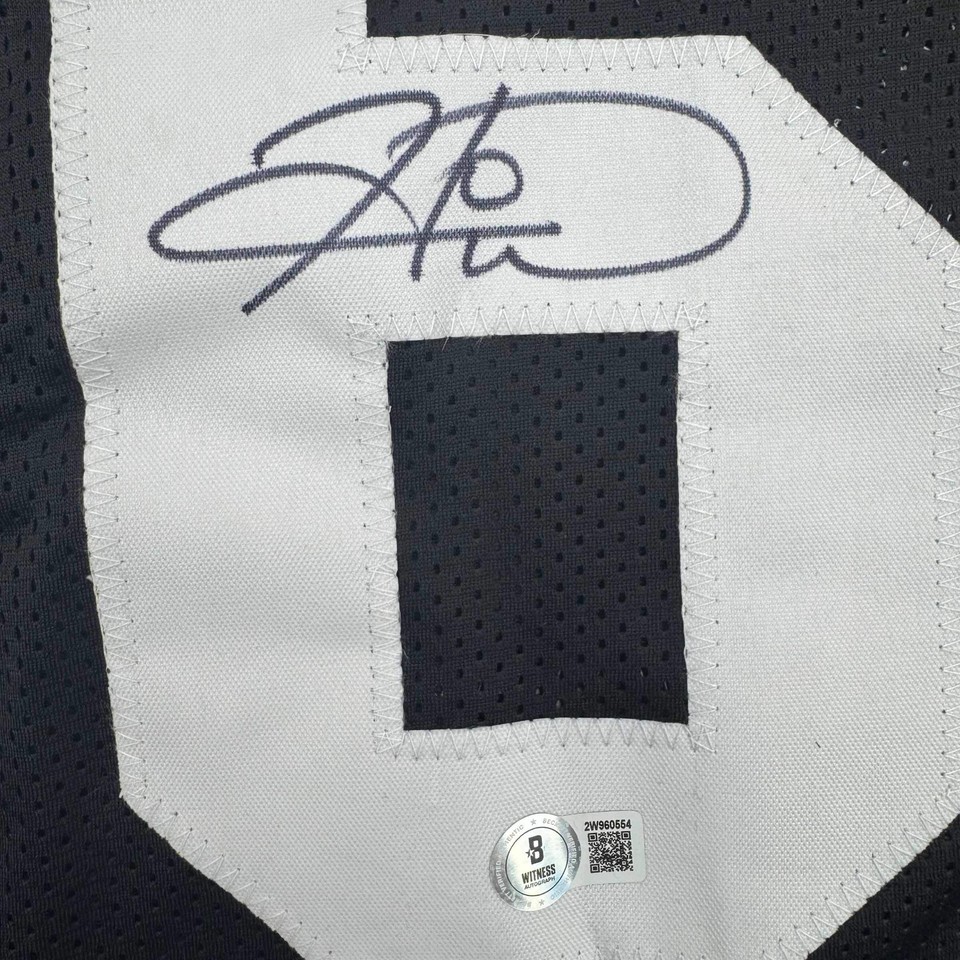 Autographed/Signed Hines Ward Pittsburgh Black Retro Football Jersey ...