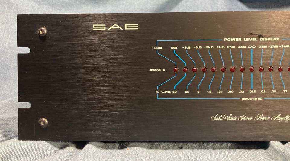 SAE 3100 Solid State Stereo Power Amplifier - AS-IS Parts or Repair | eBay