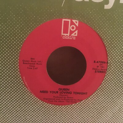 QUEEN 45 SINGLE , NEED YOUR LOVING TONIGHT ? ROCK IT | eBay