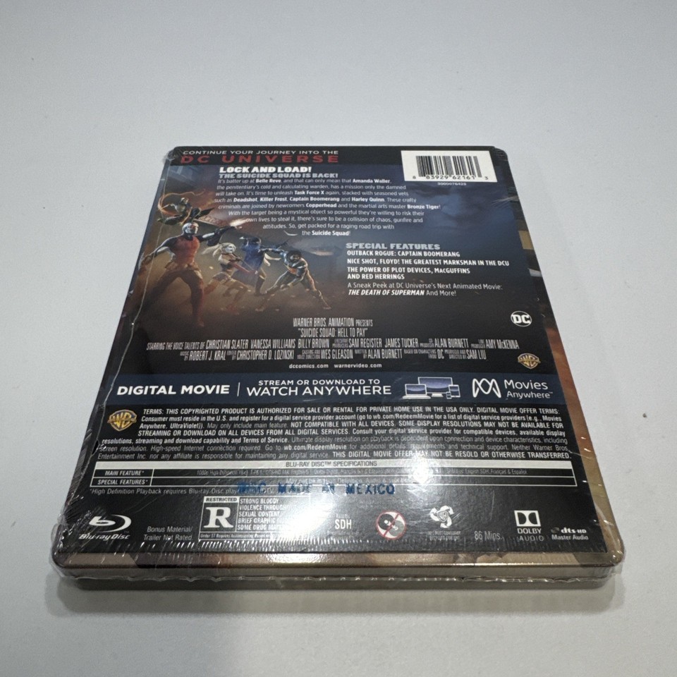 Suicide Squad Hell to Pay Blu-ray DVD DC Animated Movie SteelBook | eBay