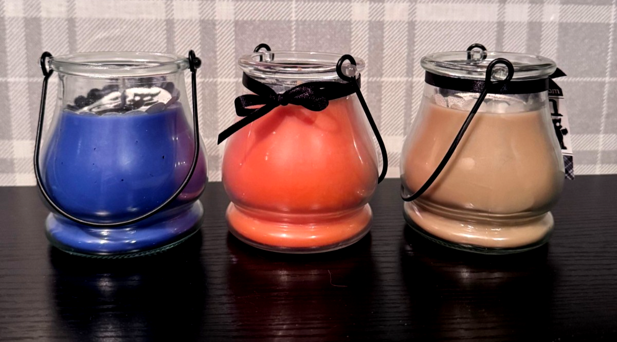 Set of 3 NEW 10oz Summer Scented Lantern Jar Candles Sea Salt Papaya ...