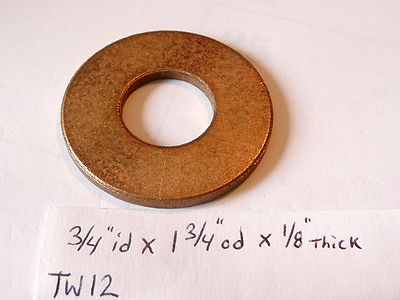 Oilite Thrust Washer Bronze New 3/4 id Bushing Brass 1 3/4 od spacer ...