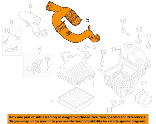 FORD OEM 13-14 F-150 Engine Air Intake-Air Inlet Assy DL3Z9C623A | eBay