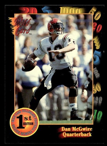 Dan McGwire 1991 Wild Card Draft Card #111 San Diego State Aztecs | eBay