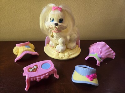 GUC Fisher Price Snap 'n Style Pets Ginger Shih Tzu dog almost complete ...