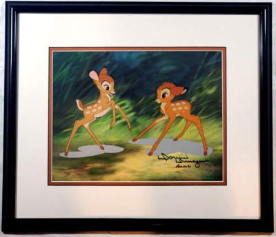 🟧 Bambi Faline Sericel Disney cel Signed Original Voice Bambi 1942 | eBay