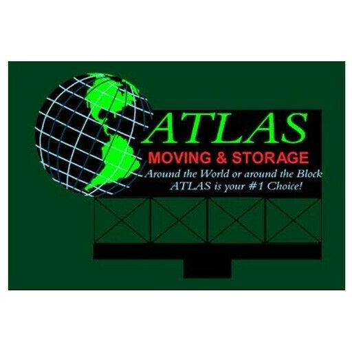 Miller Engineering ~ HO or O Scale ~ Atlas Moving & Storage Neon ...