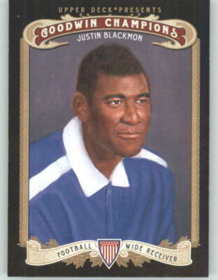 JUSTIN BLACKMON RC 2012 Upper Deck Goodwin Champions #51 ROOKIE NFL ID ...