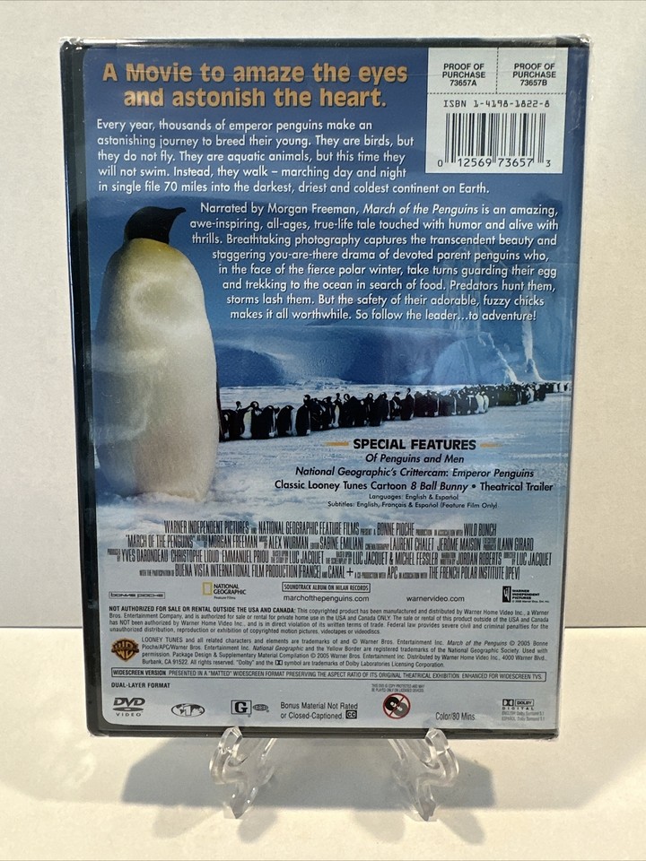 March of the Penguins : (DVD, 2005, Widescreen Edition). Brand New ...