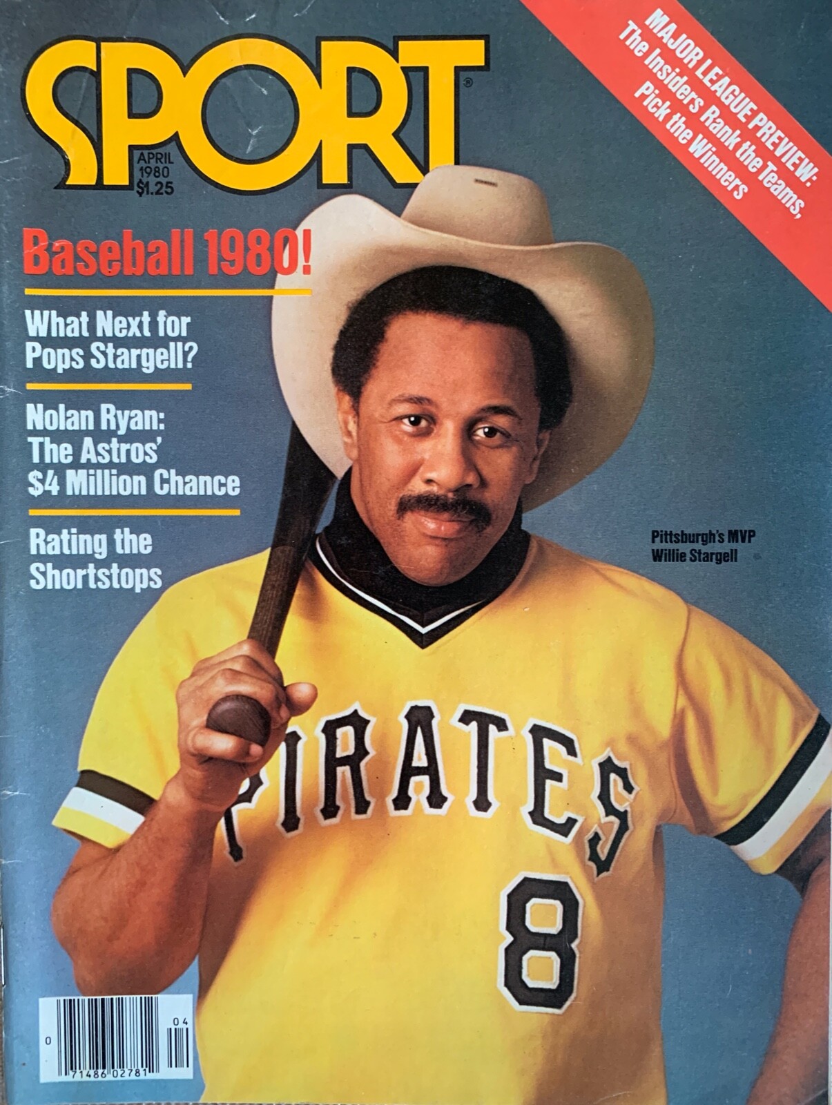 April 1980 SPORT Magazine - Willie Stargell, Darryl Dawkins, Nolan Ryan ...