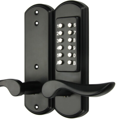 Elemake Keyless Entry Door Lock Combination Door Knob with Keypad ...