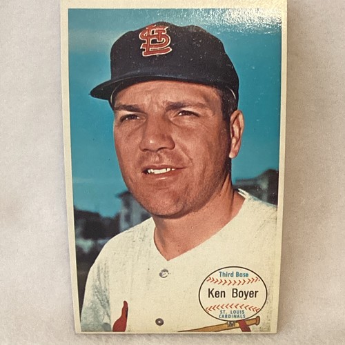 TOPPS 1964 Giant Card #57 Ken Boyer Cardinals Boyer Plays In 10th All ...