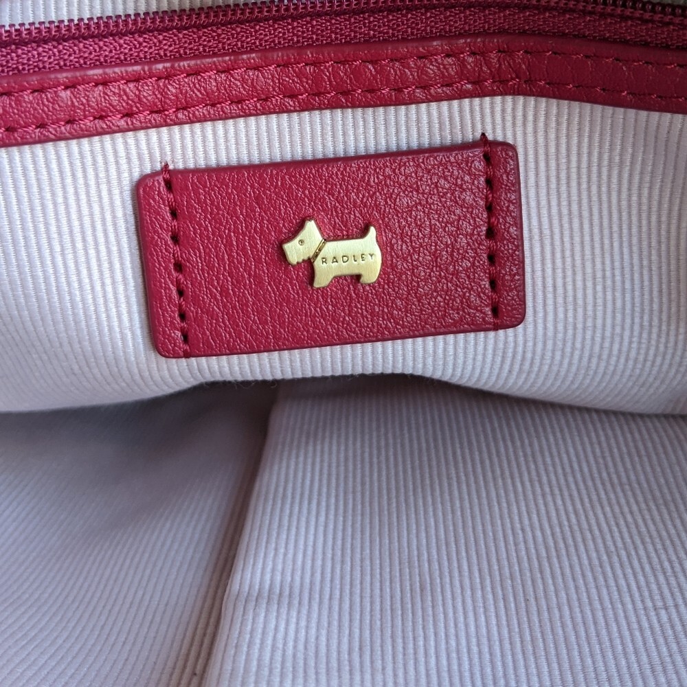 Radley London Multi-Way Bag Dark Pink Pebbled Leather… - Gem
