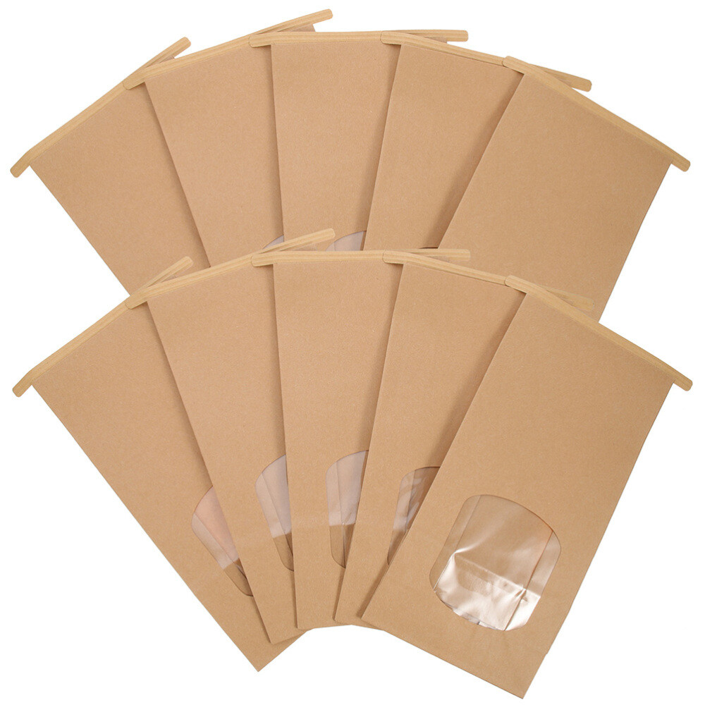 50 Pcs Paper Baking Bag Bread Bags Large Loaf Wrapping Pouches | eBay