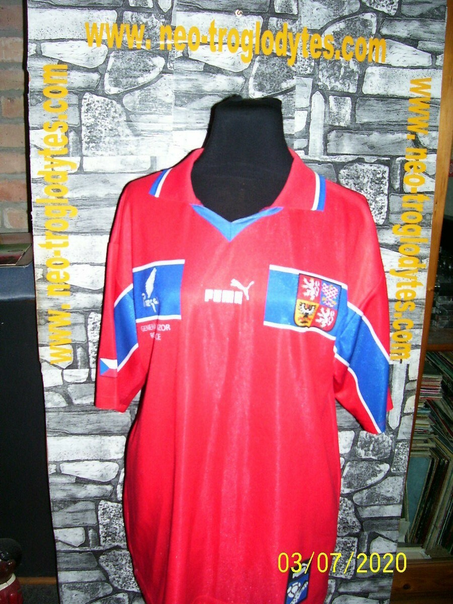 Vintage Puma Rep. Cech football soccer jersey shirt trikot maillot '90s ...