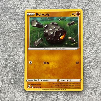 Rolycoly 031/073 - Champions Path - Common - Pokemon Card TCG - LP | eBay