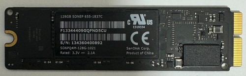 MACBOOK PRO/AIR 2013/2014/2015 A1466/A1502/A1398 ~128GB~ SANDISK SSD ...