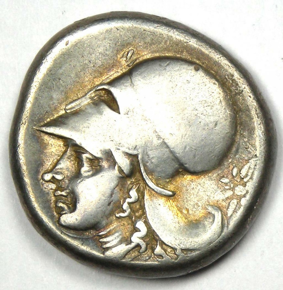 Greek Corinth AR Silver Stater Coin (375-300 BC) Pegasus and Athena ...