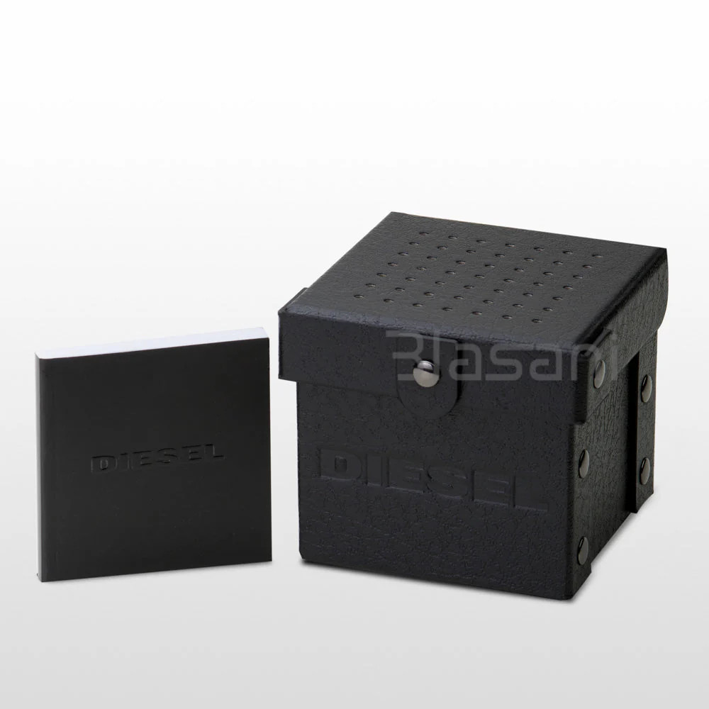 Diesel Original DZ7332 MR DADDY 2.0 Gunmetal Brown Leather Strap Chrono ...