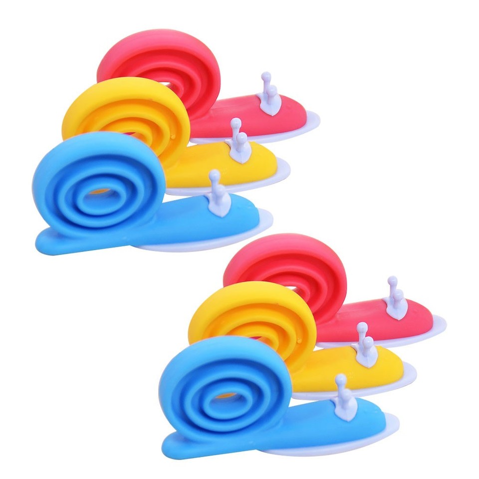 6 Pcs Decorative Door Stop Rubber Stopper Wedge Stoppers for Bottom of ...