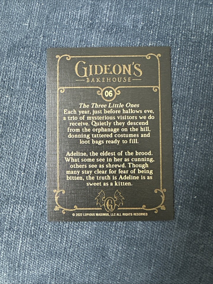 Gideon’s Bakehouse Trading Card #06 Adeline 2022 Rare! | eBay