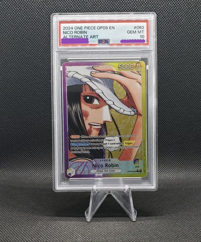 2024 ONE PIECE Nico Robin OP09-062 Leader Alt Art ENG PSA 10 GEM MT TCG | eBay