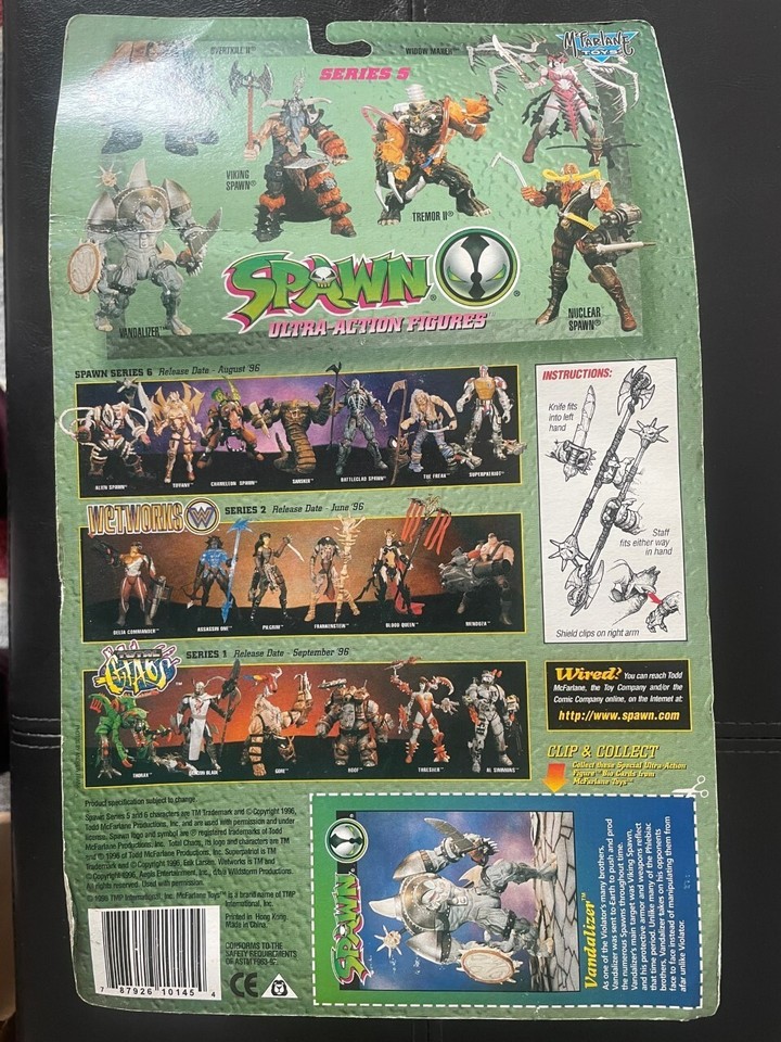 BRAN NEW McFarlane Spawn Action Figure NIP - 1996 Series 5 VANDALIZER | eBay