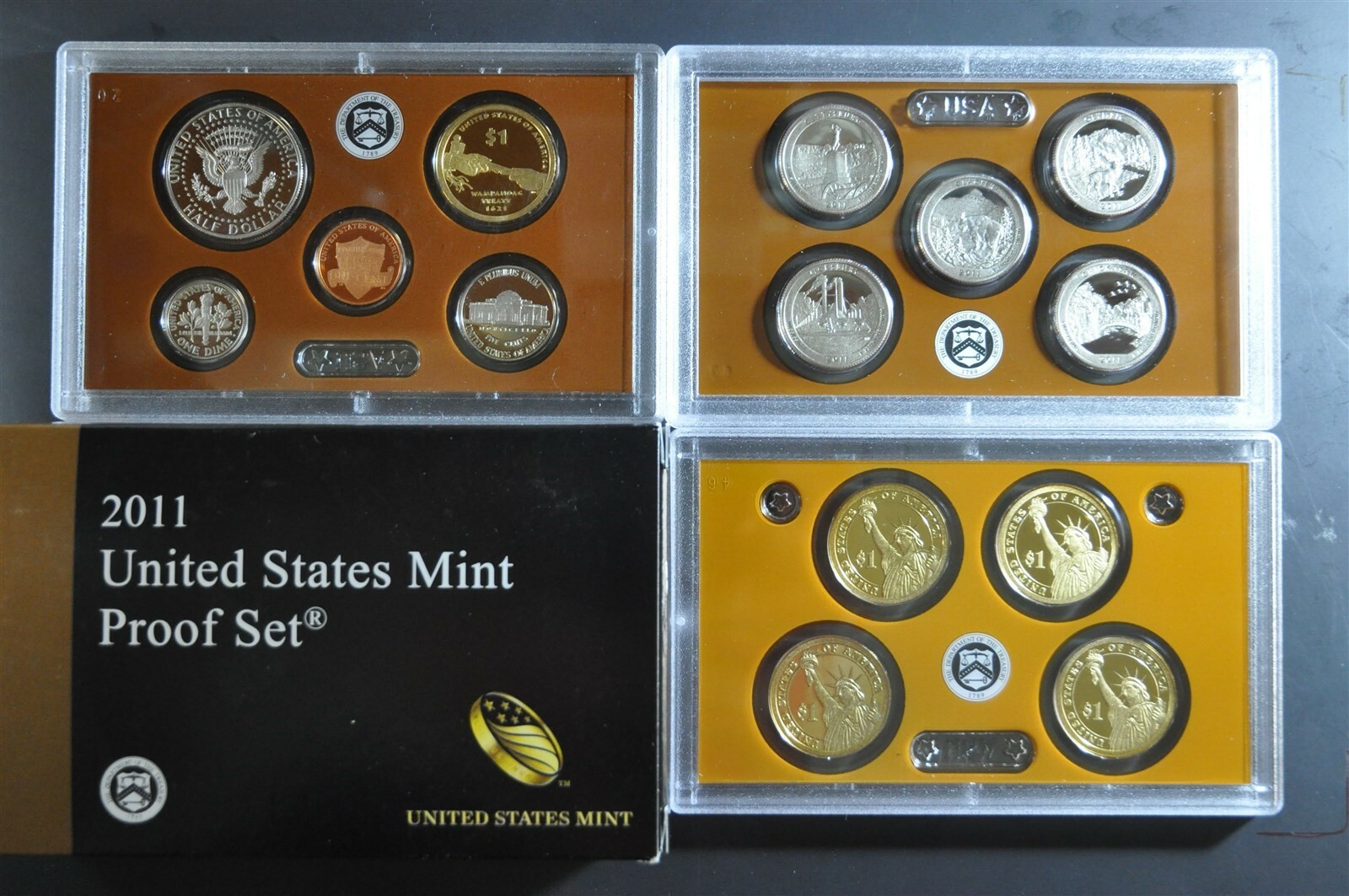2011 S U.S. Mint Clad Proof set (14) coins with Native American ...