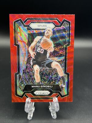 2023-24 Panini Prizm Basketball Manu Ginobili Ruby Wave Prizm SP #190 ...