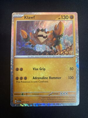Pokémon Holographic Klawf Card McDonalds Promo 2023 | eBay