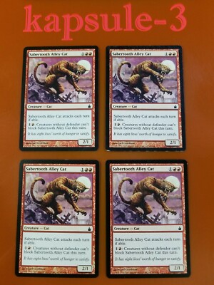 4x Sabertooth Alley Cat | Ravnica City of Guilds | MTG Magic Cards | eBay