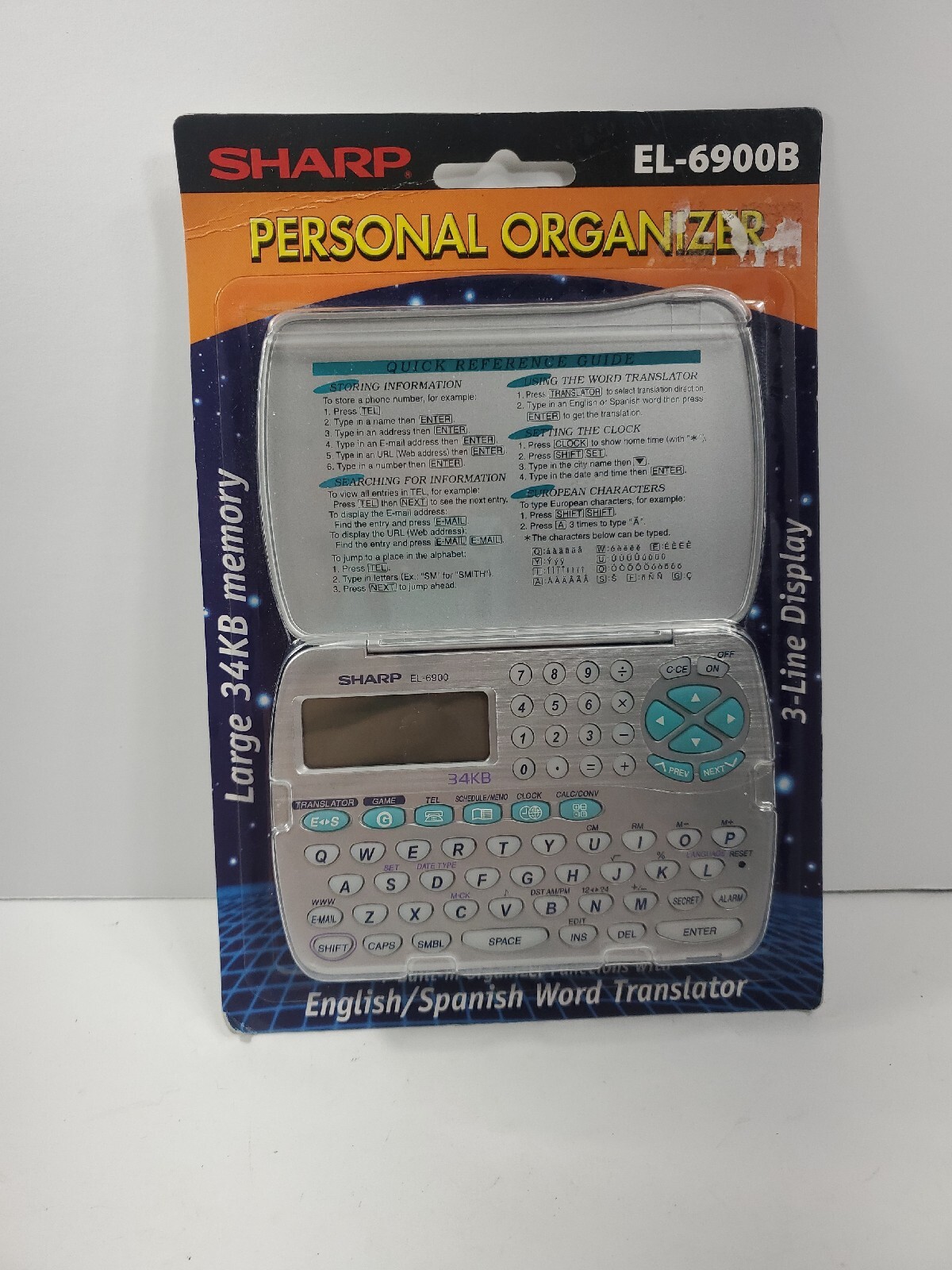 Sharp Personal Organizer English Spanish Translator El-6900b 34kb for ...
